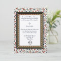 Vintage 18th Century Elegant Indian Floral Wedding Invitation | Zazzle