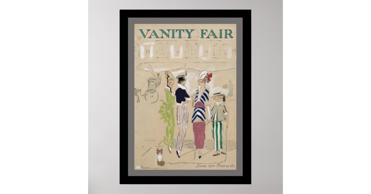Vintage 1914 Vanity Fair Poster | Zazzle