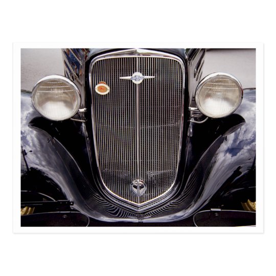 Vintage 1930s Chevy Classic Grill Photograph Postcard | Zazzle.com