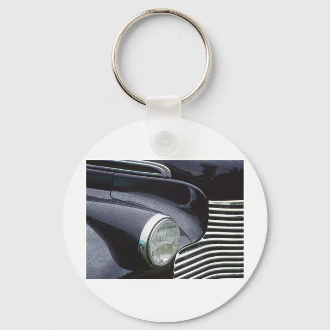 Vintage 1930s Classic Car Grill Photo Keychain | Zazzle