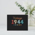 Vintage 1944 80th Birthday Retro Gift 80 year old Postcard | Zazzle
