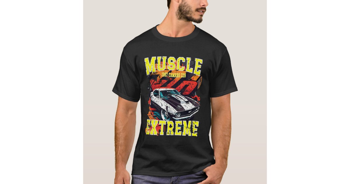 Vintage 1967 Camaro Z28: American Built Muscle Car T-Shirt | Zazzle