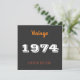 Vintage 1974 limited edition 50th Birthday Gift Invitation | Zazzle