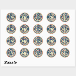 Vintage 1975 All Original Parts Classic Round Sticker | Zazzle