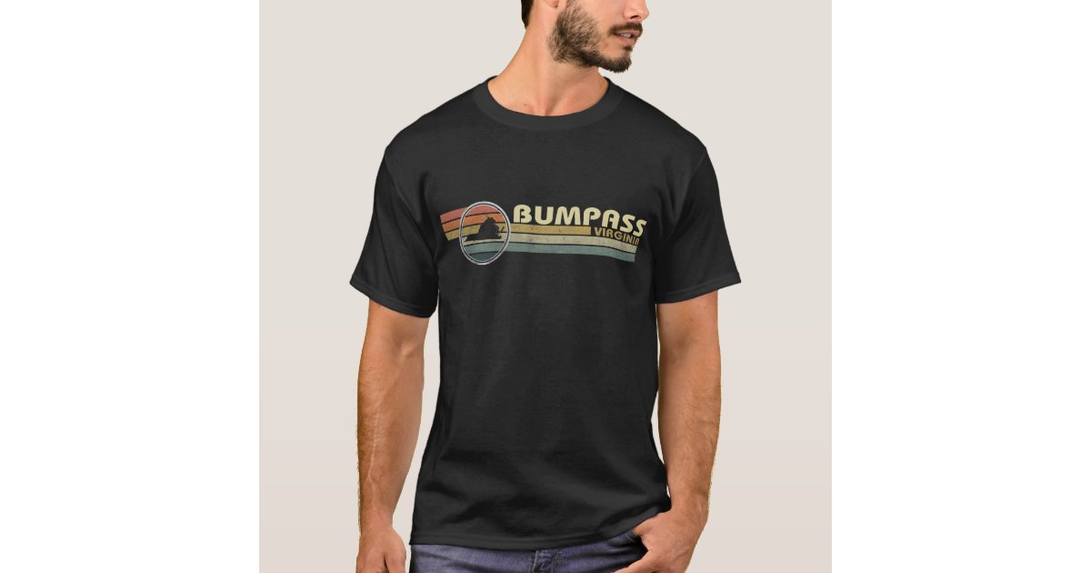 Vintage 1980s Style BUMPASS, VA T-Shirt | Zazzle