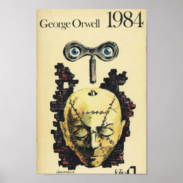 Vintage 1984 book cover poster | Zazzle