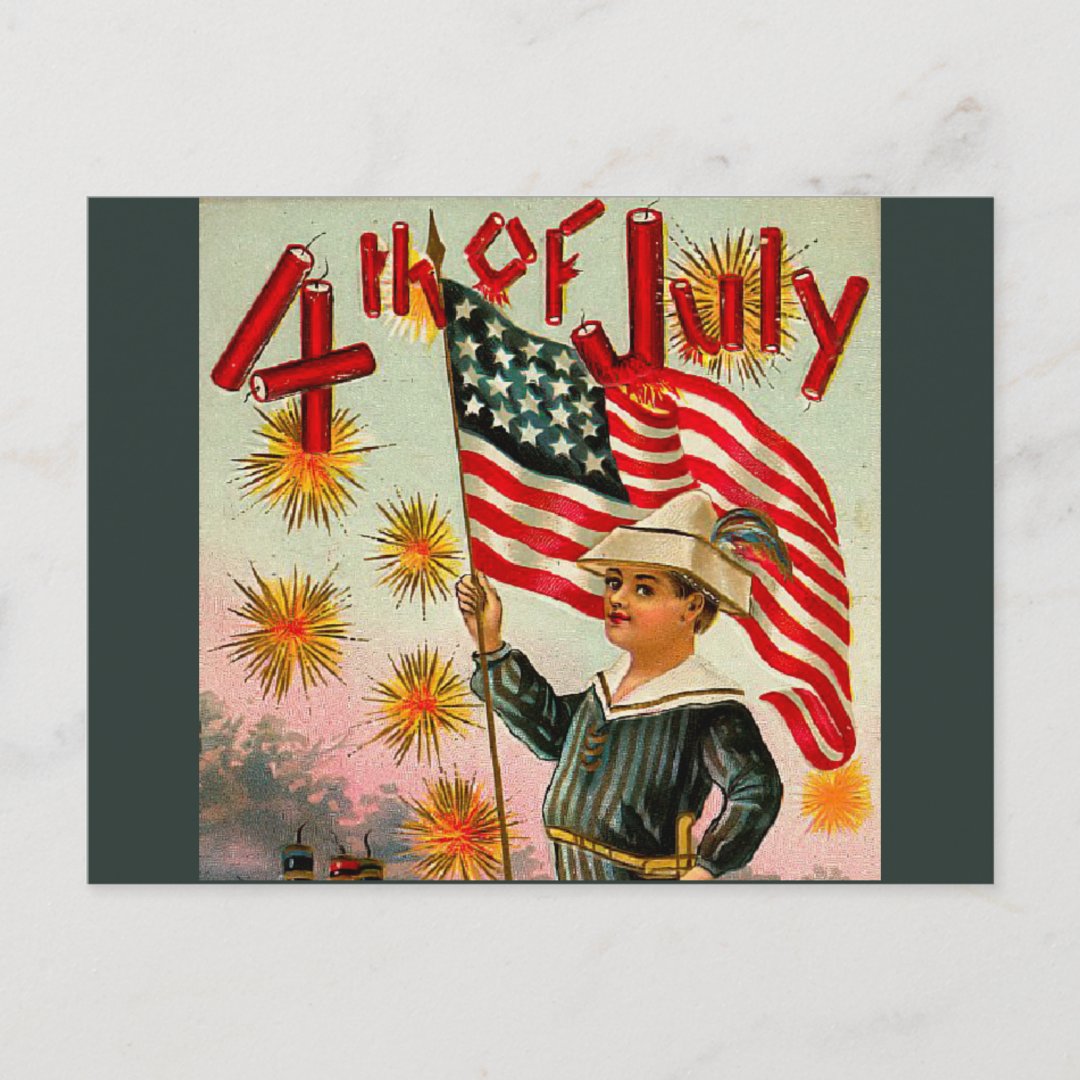 Vintage 4th of July Postcard | Zazzle