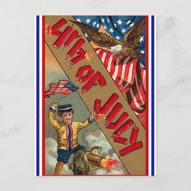 Vintage 4th of July postcards | Zazzle