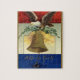 Vintage 4th of July with Eagle and Liberty Bell Jigsaw Puzzle | Zazzle