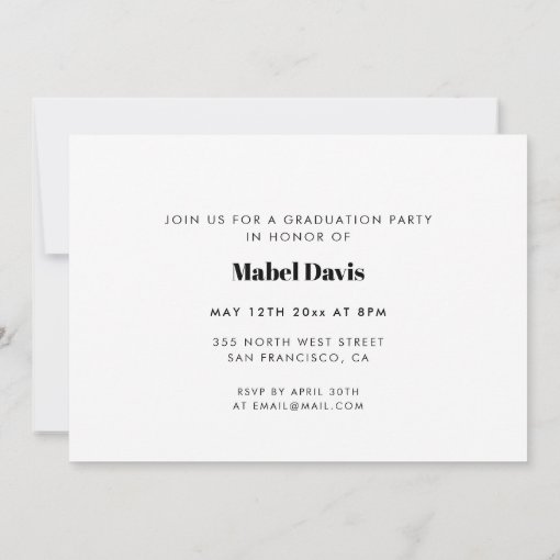 Vintage 70s Photo graduation Announcement | Zazzle