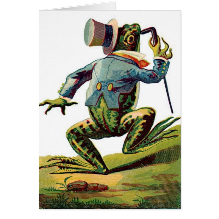 Vintage - A Dapper Frog, | Zazzle