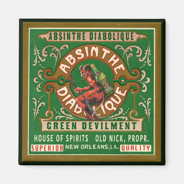 Vintage Absinthe Label Magnet | Zazzle