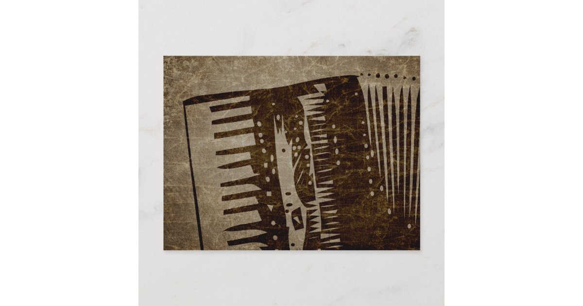 vintage accordion postcard | Zazzle