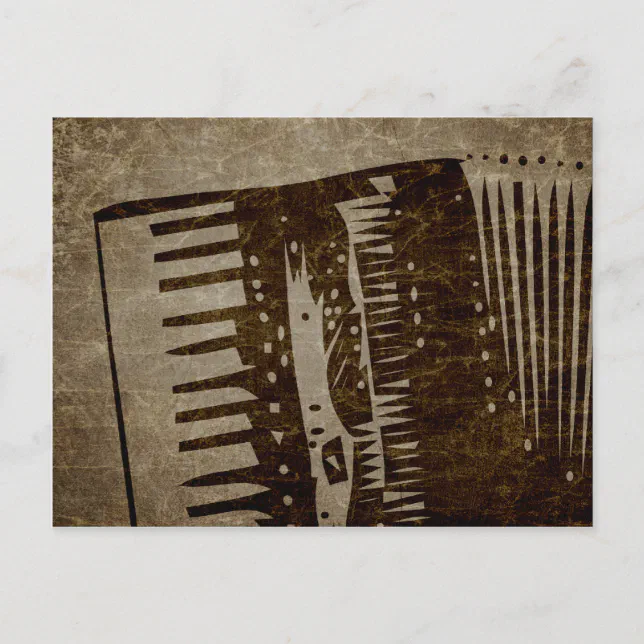 vintage accordion postcard | Zazzle