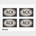 Vintage ACK Nantucket MA Beach Tag Stickers | Zazzle