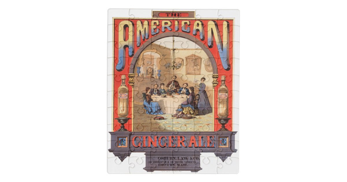 Vintage Ad For Coburn, Lang & Company Ginger Ale. Jigsaw Puzzle | Zazzle