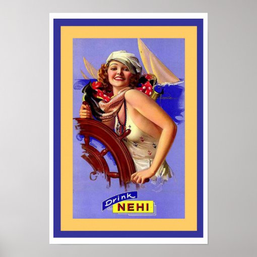 Vintage Ad Poster For Nehi Soft Drink Zazzle