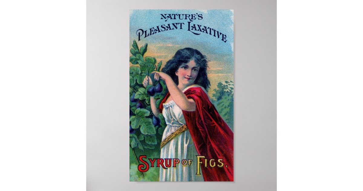 Vintage Ad Syrup of Figs Poster Art Print | Zazzle