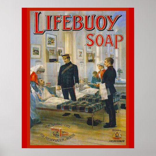 Vintage Advertisement, Lifebuoy Soap Poster | Zazzle.com