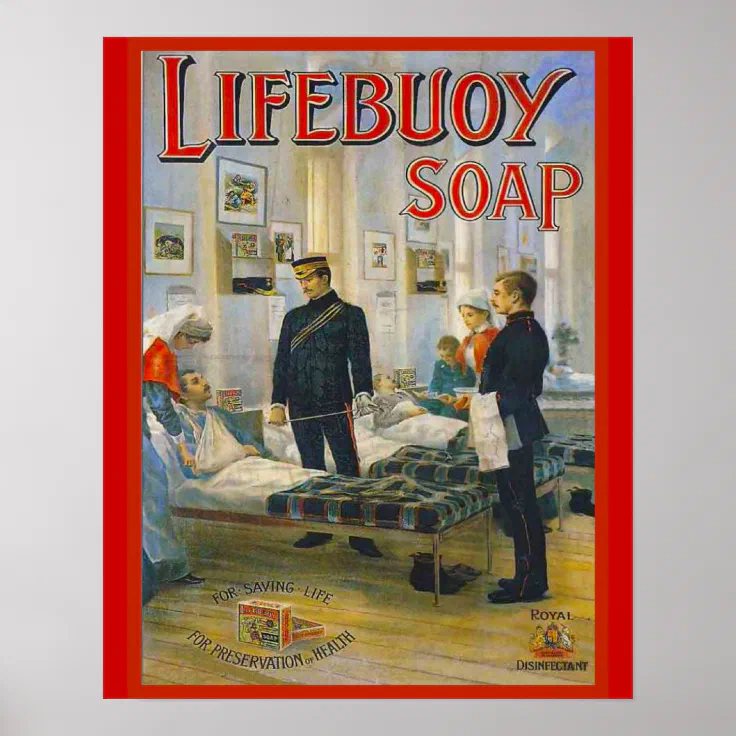 Vintage Advertisement, Lifebuoy Soap Poster | Zazzle