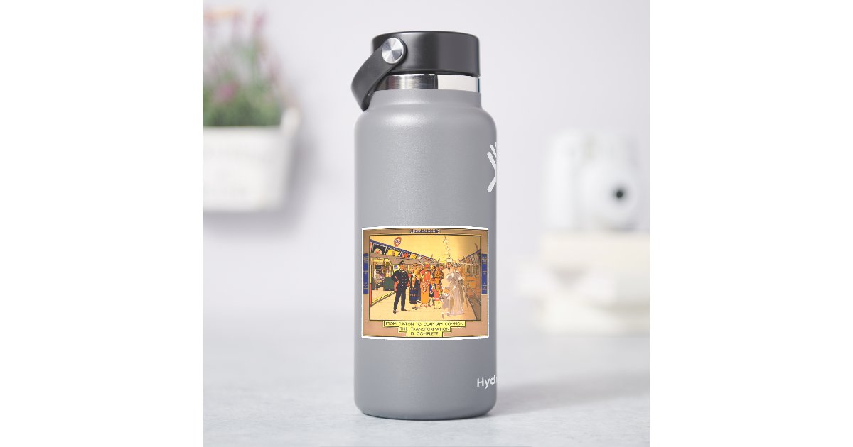 Vintage Advertising Poster For London Underground Sticker | Zazzle