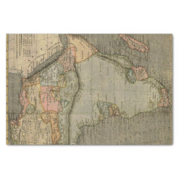 Vintage Africa Map Tissue Paper | Zazzle