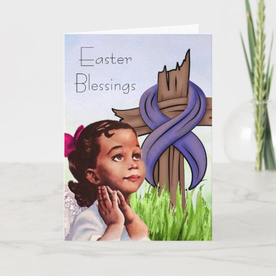 Vintage African American Child Easter Card | Zazzle.com