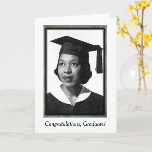 Vintage African American Graduation Card | Zazzle