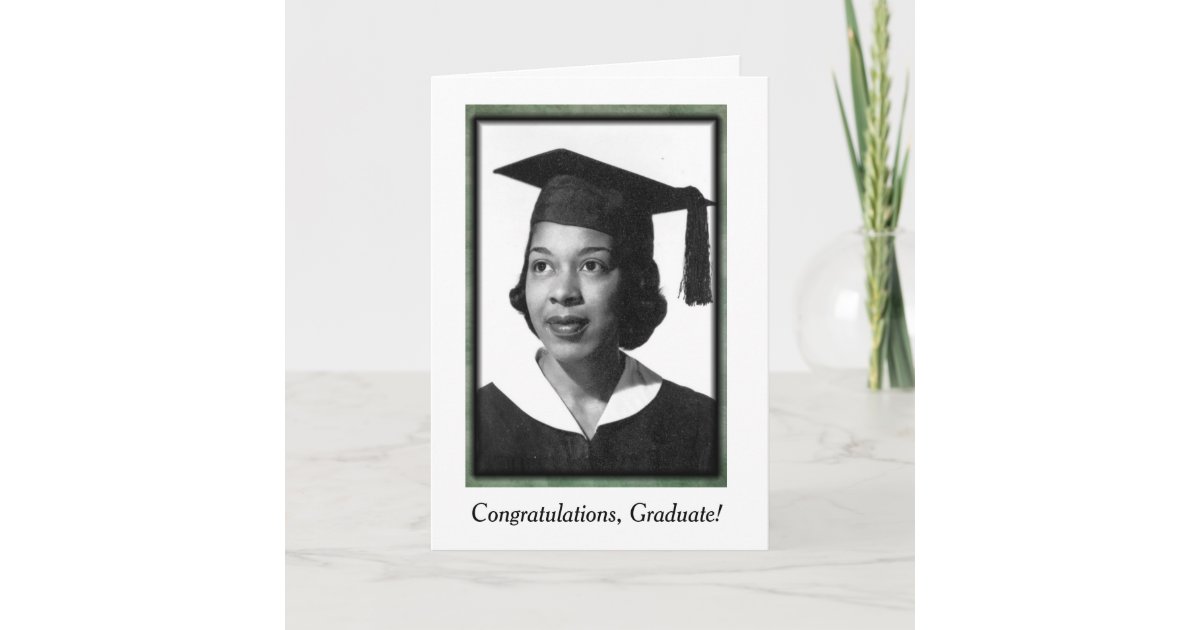 Vintage African American Graduation Card | Zazzle