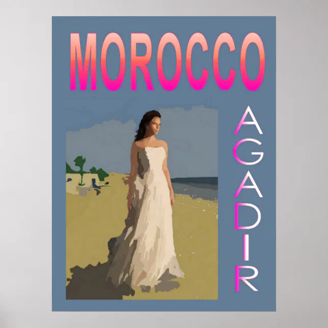 Vintage Agadir Poster | Zazzle