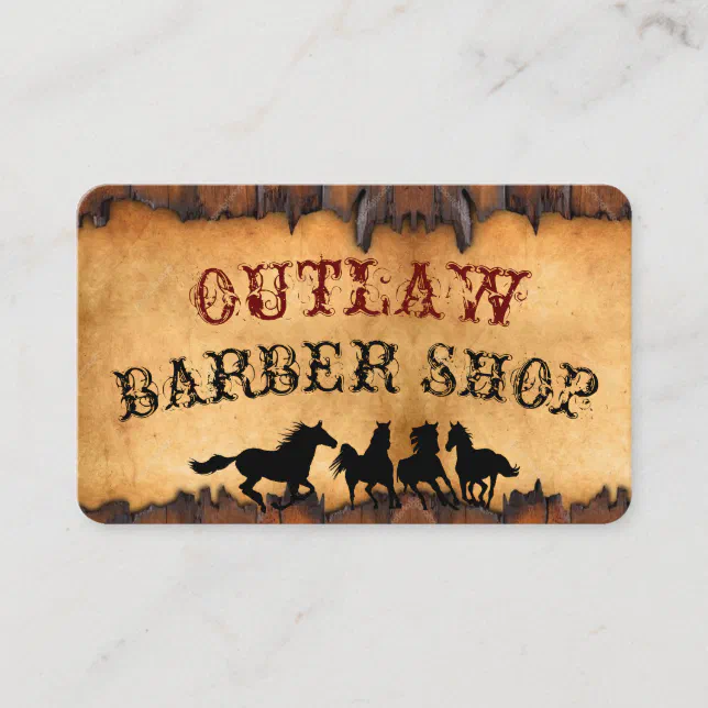 Vintage Aged Old West Look on Business Card | Zazzle
