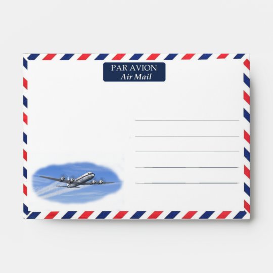 Vintage Air Mail envelope | Zazzle.com