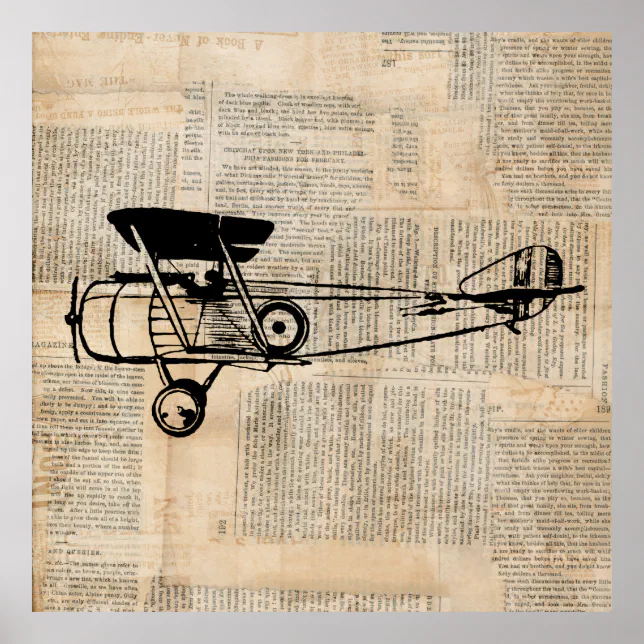 old fashioned plane