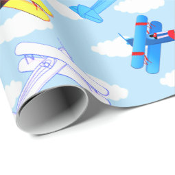 Vintage Airplane Aviator Aviation Airforce Pilot Wrapping Paper | Zazzle