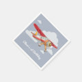 Vintage Airplane Birthday Napkins | Zazzle