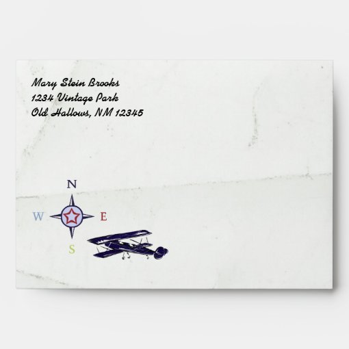 Vintage Airplane Envelopes | Zazzle