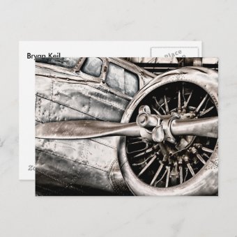 Vintage Airplane Postcard | Zazzle