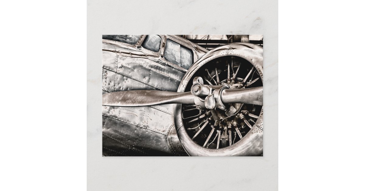 Vintage Airplane Postcard | Zazzle