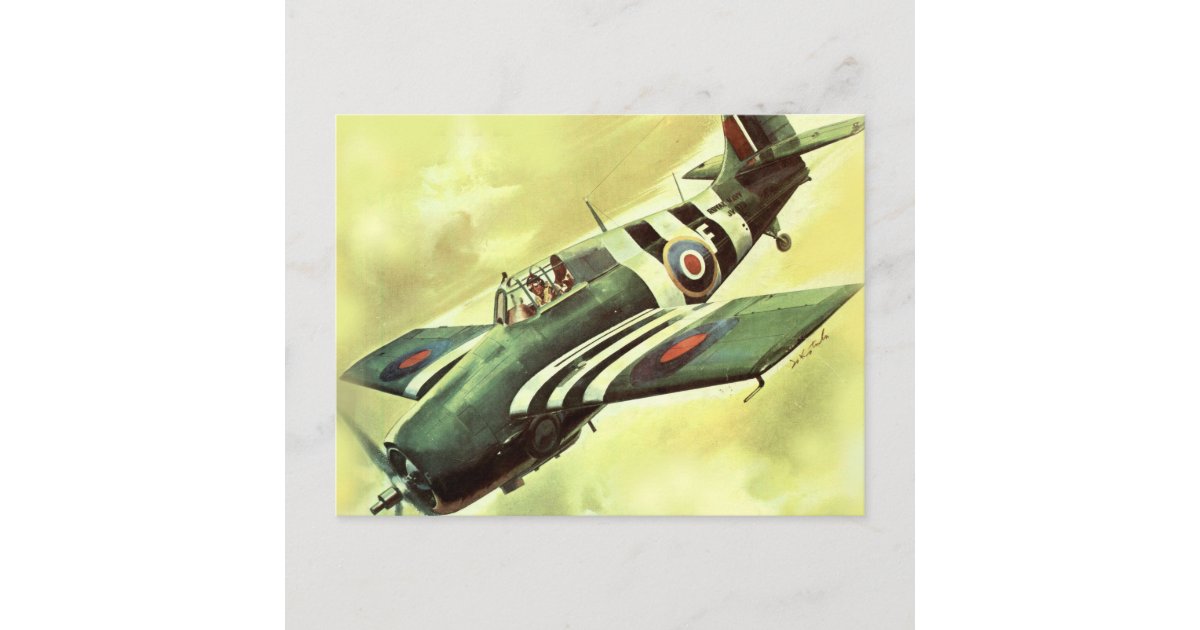 Vintage airplane postcard | Zazzle