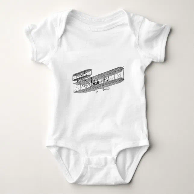 Vintage Airplane Retro Old Biplane Plane Biplanes Baby Bodysuit | Zazzle