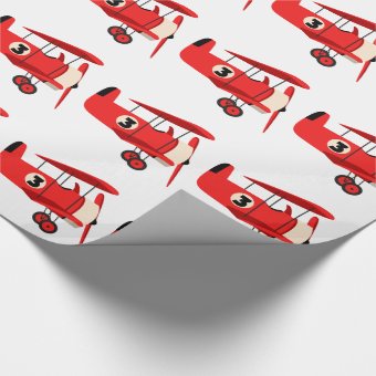 Vintage Airplane Wrapping Paper | Zazzle