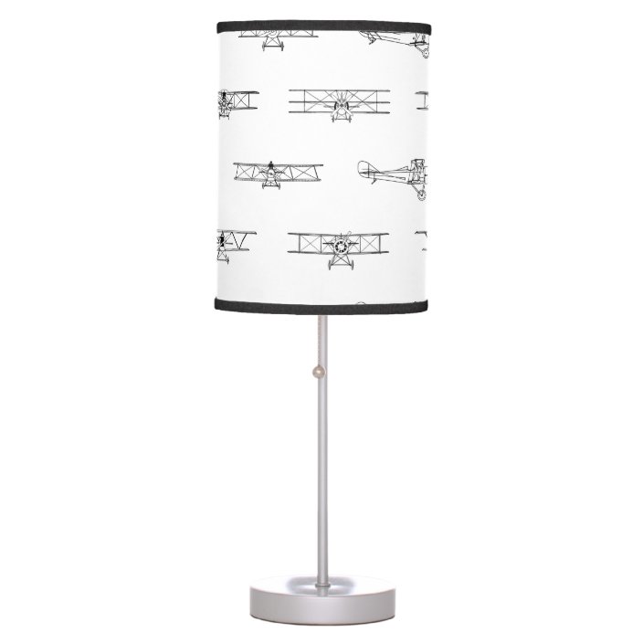 Vintage Airplanes Aviation Themed CUSTOM COLOR Table Lamp | Zazzle.com