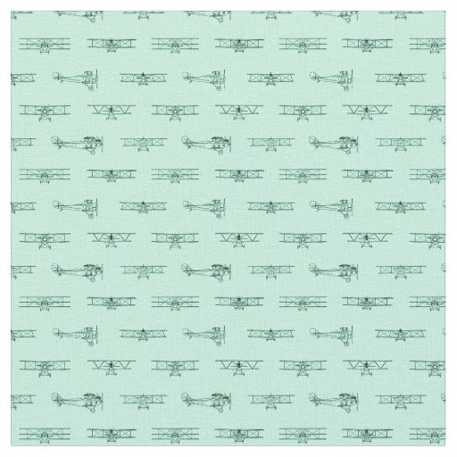 Vintage Airplanes Classic Planes with CUSTOM COLOR Fabric | Zazzle