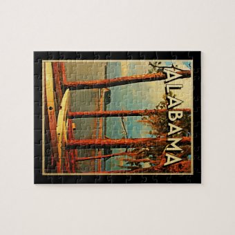 Vintage Alabama Jigsaw Puzzle | Zazzle
