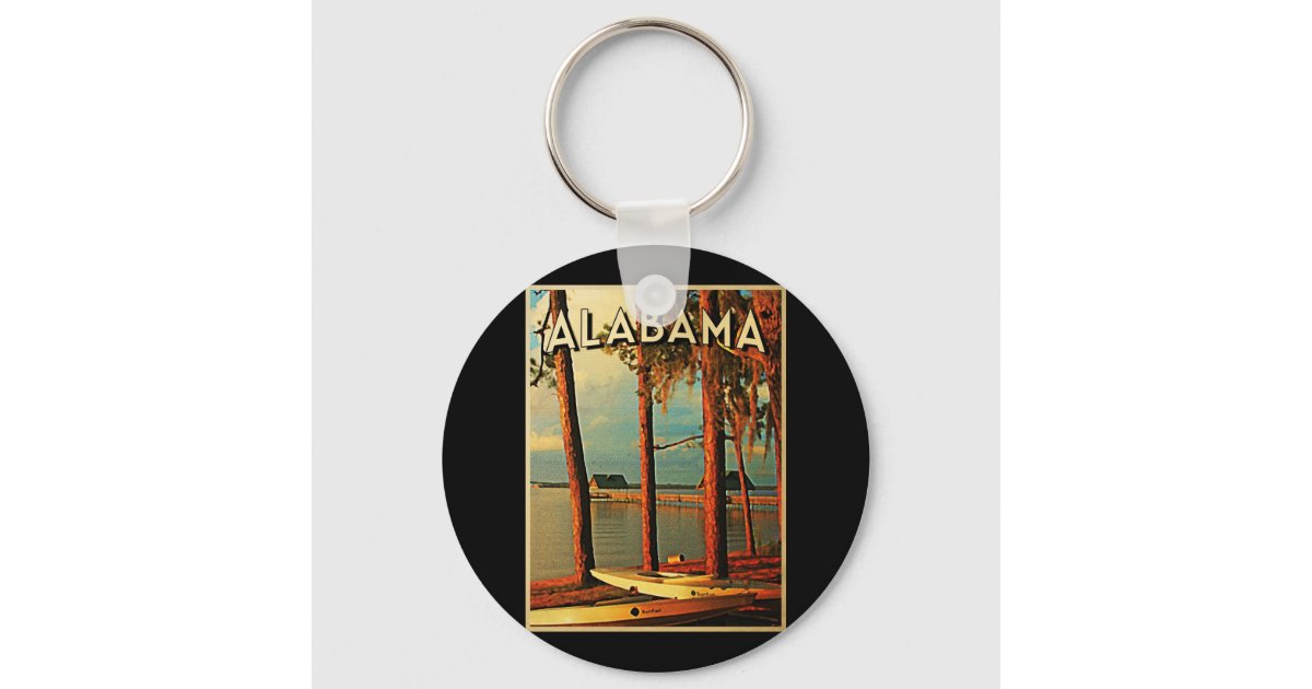 Vintage Alabama Keychain | Zazzle