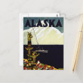 vintage alaska poster postcard | Zazzle