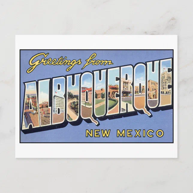 Vintage Albuquerque Postcard | Zazzle