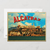 Vintage Alcatraz Island Postcard | Zazzle