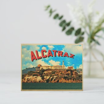 Vintage Alcatraz Island Postcard | Zazzle