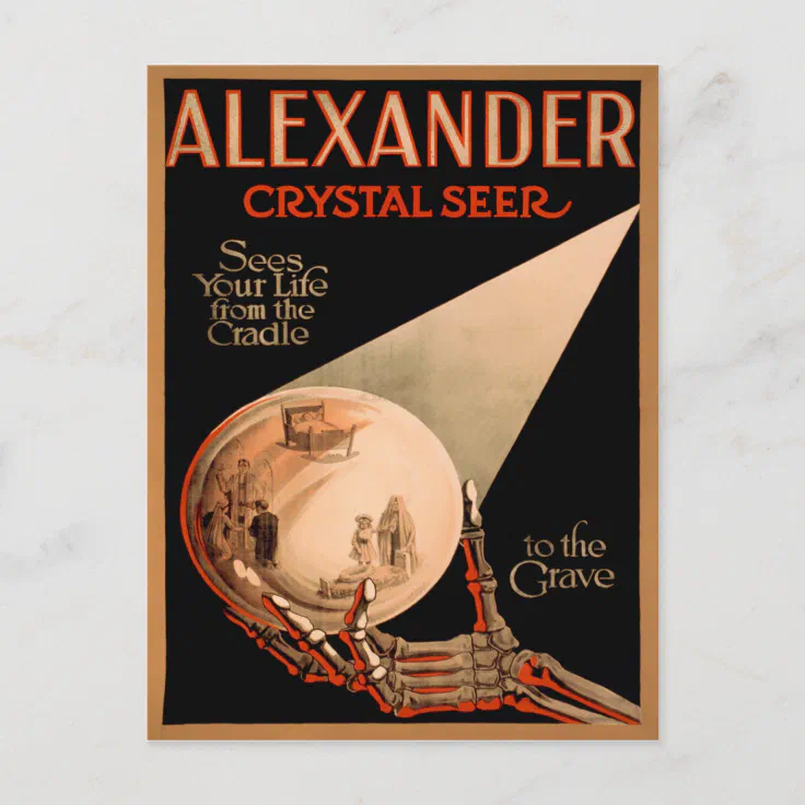 Vintage Alexander Seer Poster Postcard | Zazzle